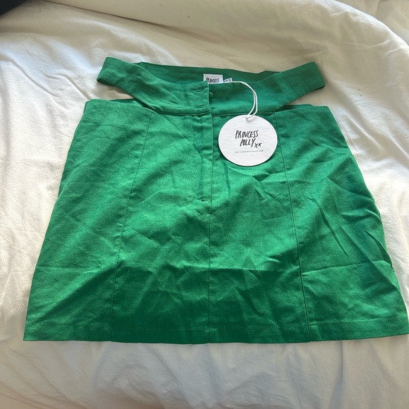 Princess Polly | Skirts | Nwt Princess Polly Amara Green Cut Out Skirt ...